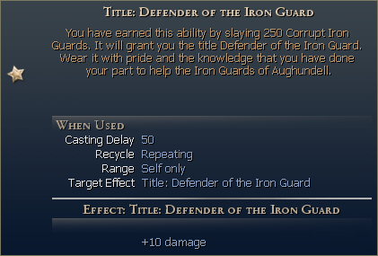 Title: Defender of the Iron Guard | Istaria Wiki | Fandom