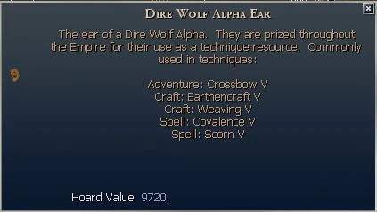 Dire Wolf Alpha Ear | Istaria Wiki | Fandom