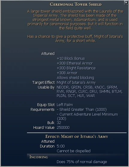 Ceremonial Tower Shield | Istaria Wiki | Fandom