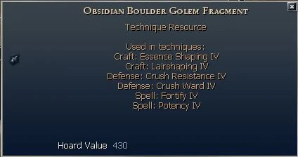 Obsidian Boulder Golem Fragment | Istaria Wiki | Fandom