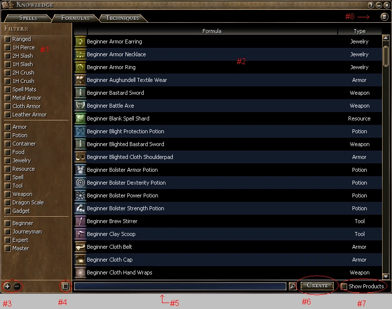 Knowledge Window | Istaria Wiki | Fandom