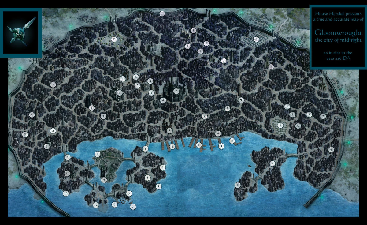 Map of Gloomwrought | Istria Wiki | Fandom
