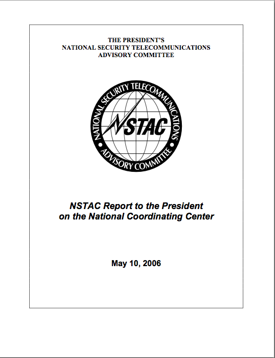 NSTAC Report on the National Coordinating Center (NCC) | The IT Law ...