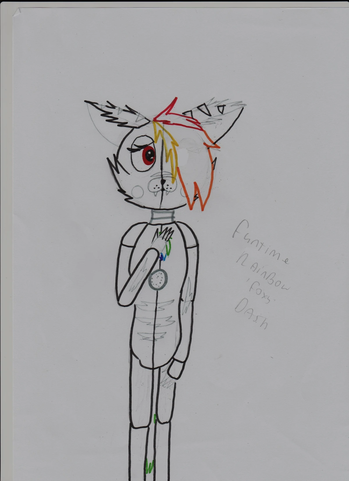 Funtime Rainbow 'Foxy' Dash the fox | IttyBittyCiss Wiki | Fandom