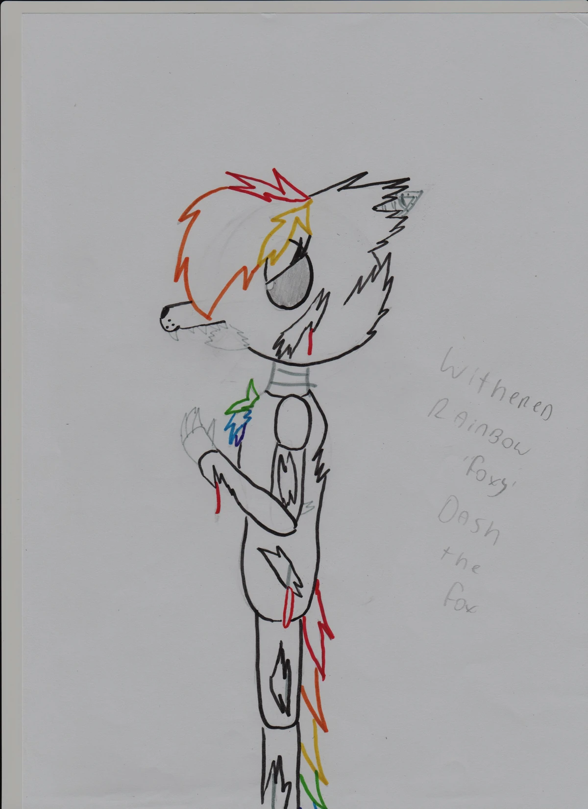 Withered Rainbow 'Foxy' Dash the fox | IttyBittyCiss Wiki | Fandom