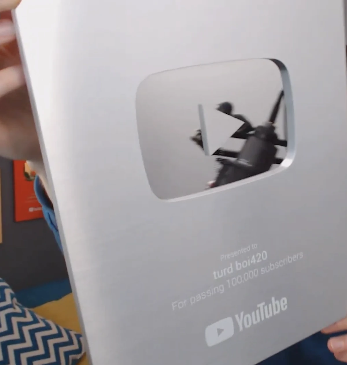 Turd boi420 Silver Play Button | Jack's Play Buttons Wiki | Fandom