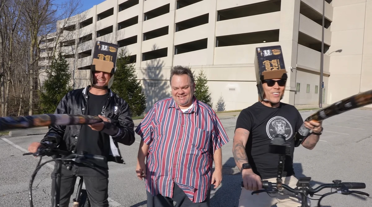 Jousting on Bikes | Jackass Stunts Project Wiki | Fandom