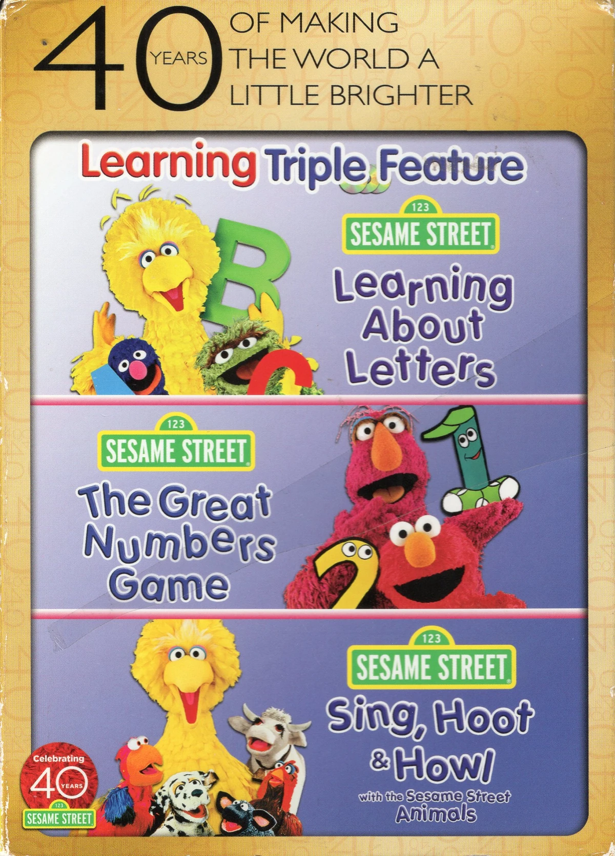 Sesame Street Learning Triple Feature 2009 DVD/Gallery | Jackson Doll's ...