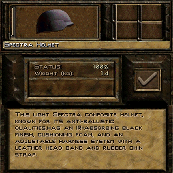 Spectra Helmet | Jagged Alliance Wiki | Fandom