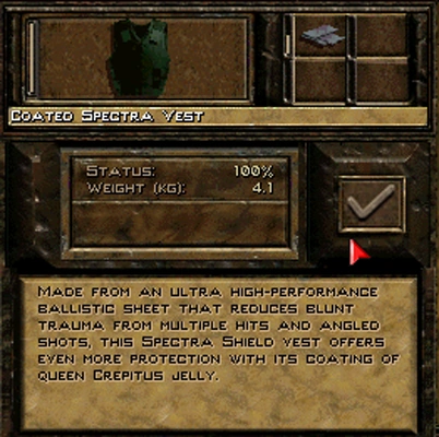 Coated Spectra Vest | Jagged Alliance Wiki | Fandom