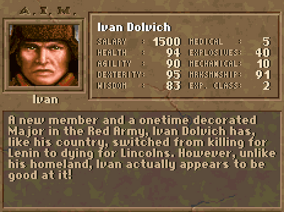 Ivan Dolvich | Jagged Alliance Wiki | Fandom