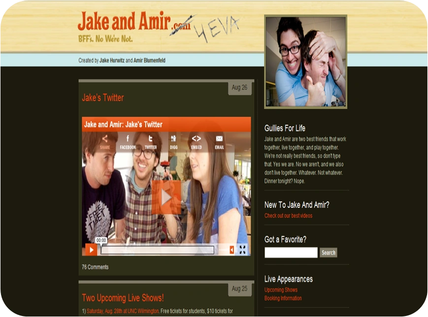 Jake And Amir Dot Com | Jake and Amir Wiki | Fandom