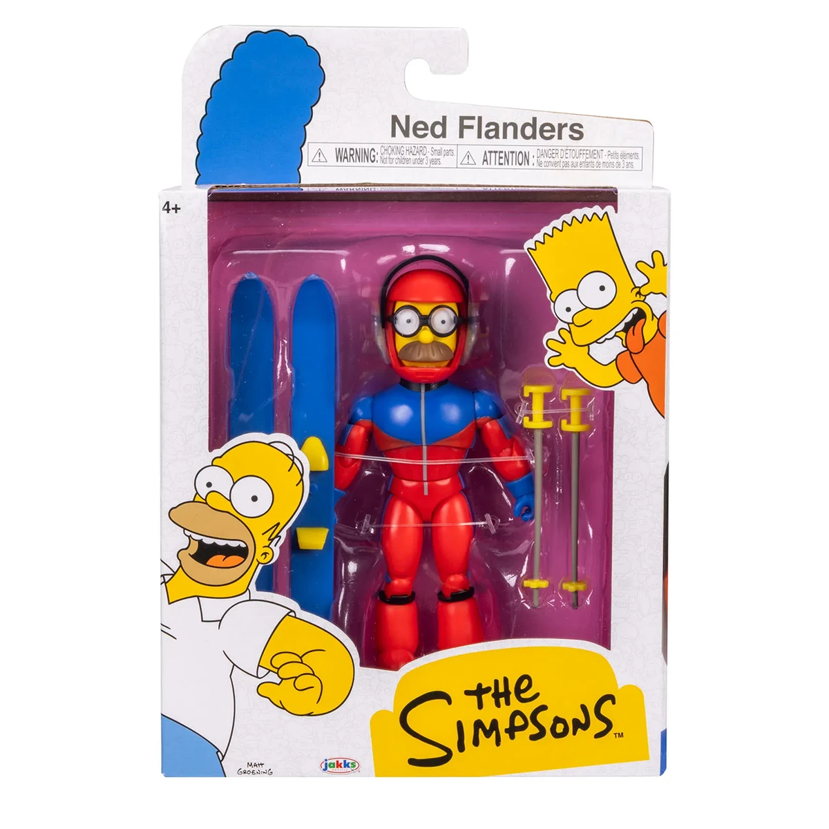 5" Basic Figure: Wave 6 - Ned Flanders | Jakks Pacific Simpsons Figure ...