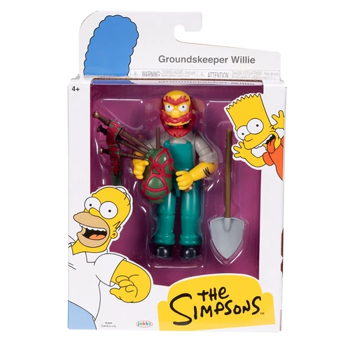 5" Basic Figure: Wave 1 - Groundskeeper Willie | Jakks Pacific Simpsons ...