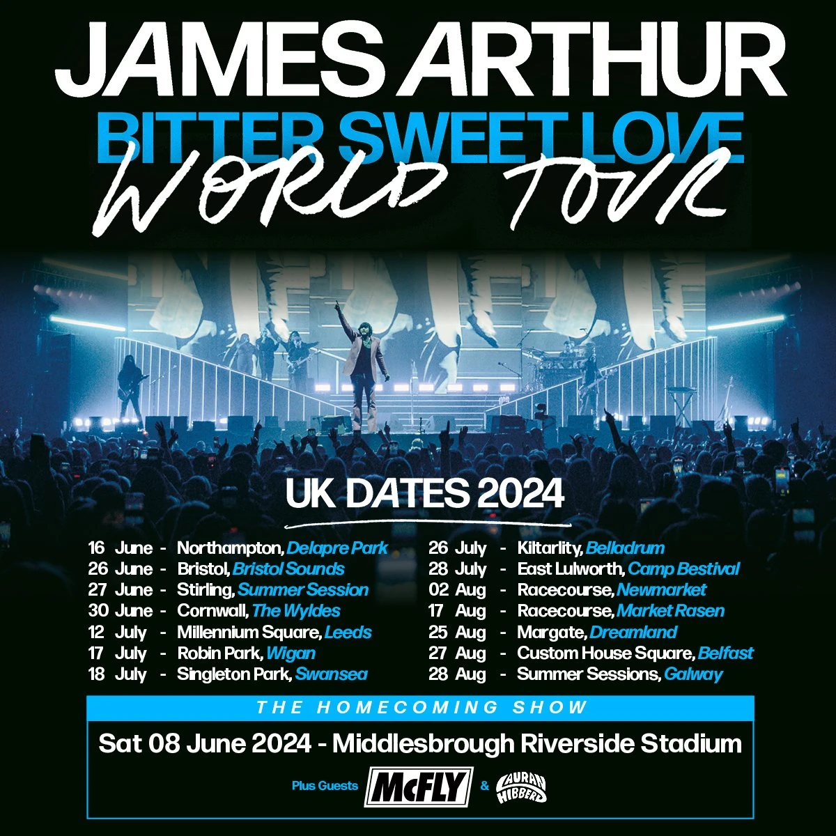Bitter Sweet Love Tour | James Arthur Wiki | Fandom