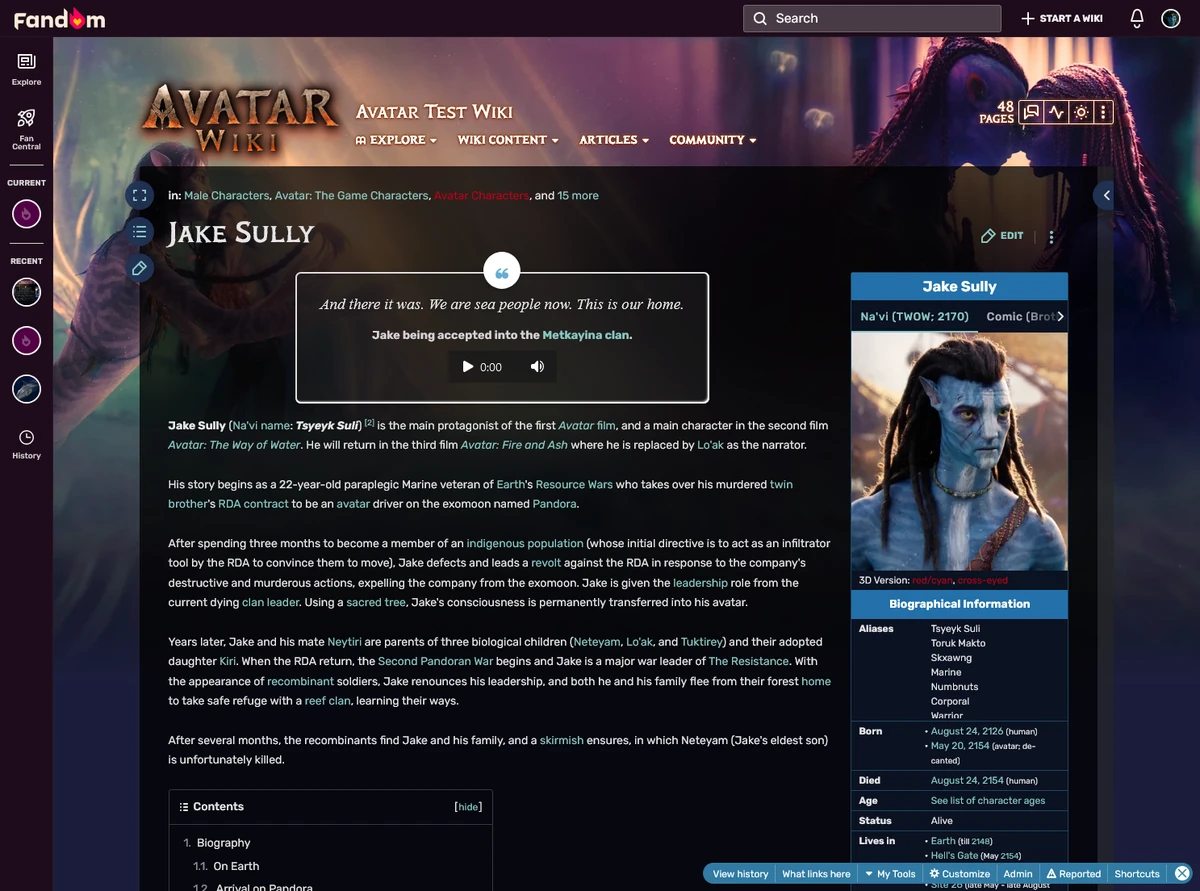 User blog:Faern./A new look for Avatar Wiki | Avatar Wiki | Fandom