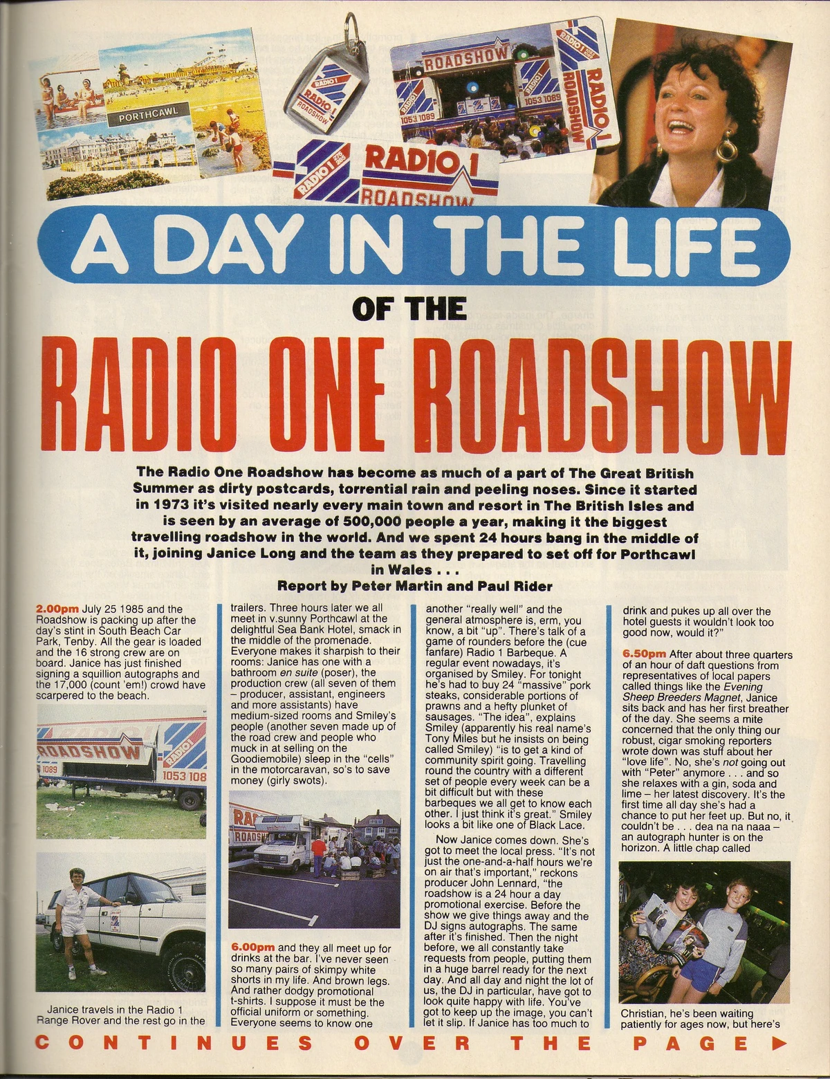 A Day in the Life of the Radio One Roadshow (article) | Janice Long ...