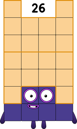 Twenty Six Number Block