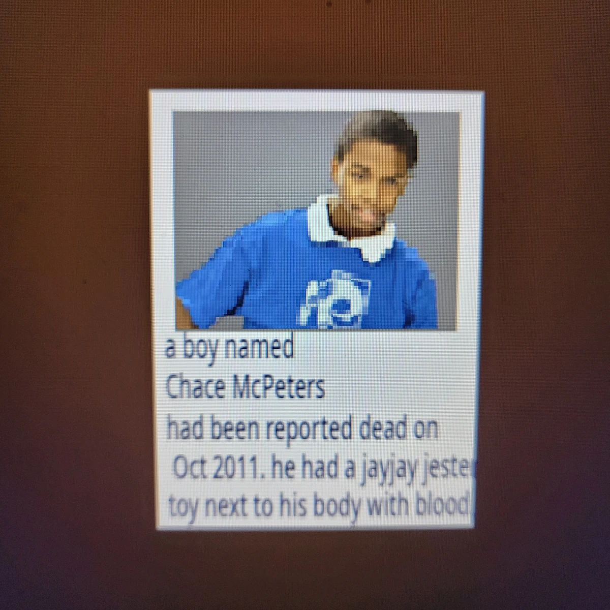 Chace McPeters | Jayjay Jester Wiki | Fandom