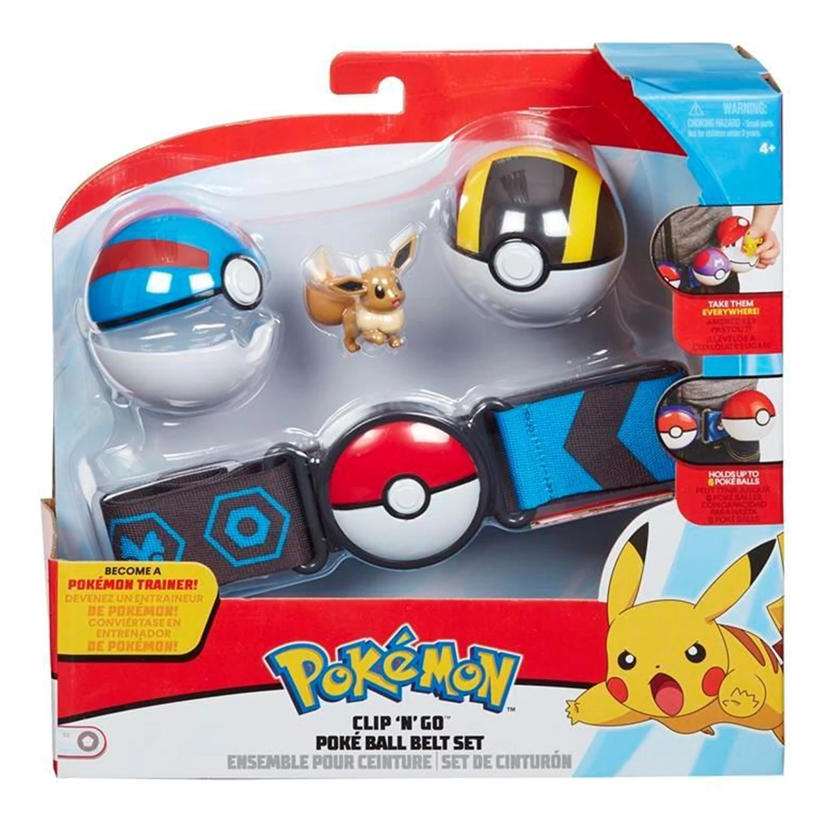 Clip 'N' Go Poké Ball Belt Set: Wave 3 - Eevee | Jazwares Pokemon ...