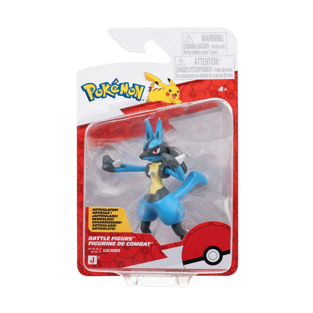 2" & 3" Battle Figure Pack: Wave 23 - Lucario | Jazwares Pokemon Figure ...