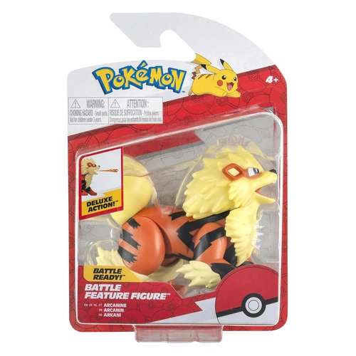 4.5" Battle Feature Figure: Wave 10 - Arcanine | Jazwares Pokemon ...