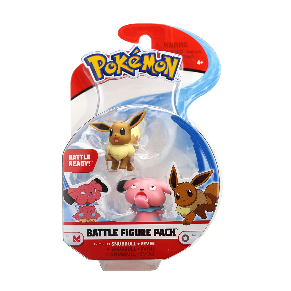 2" & 3" Battle Figure Pack: Wave 3 - Snubbull & Eevee | Jazwares ...