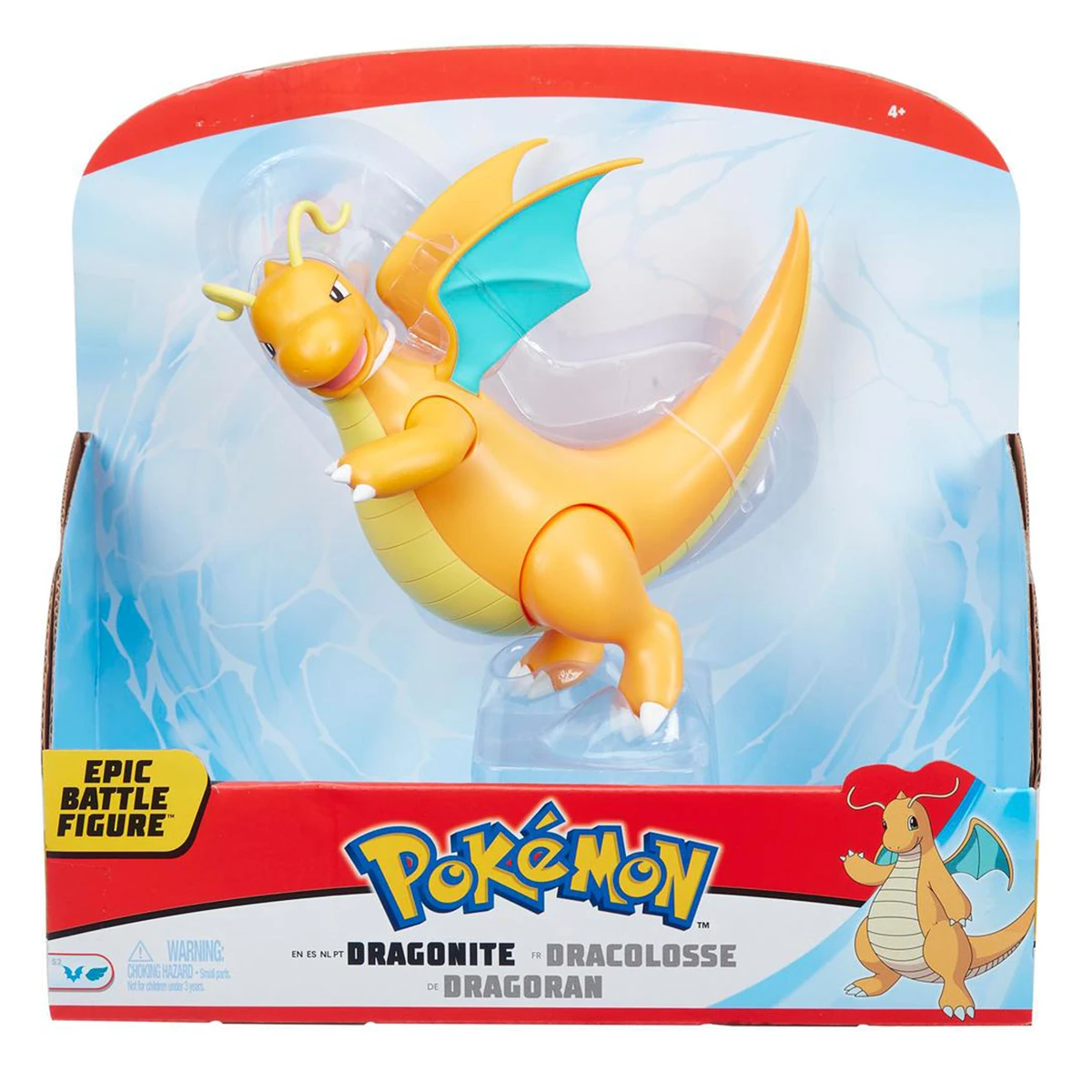 12" Epic Battle Figure: Wave 2 - Dragonite | Jazwares Pokemon Figure ...