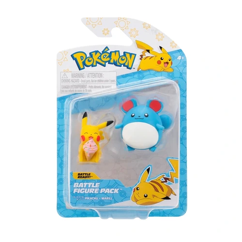 2" Holiday Battle Figure Pack: Wave 12 - Pikachu & Marill | Jazwares ...
