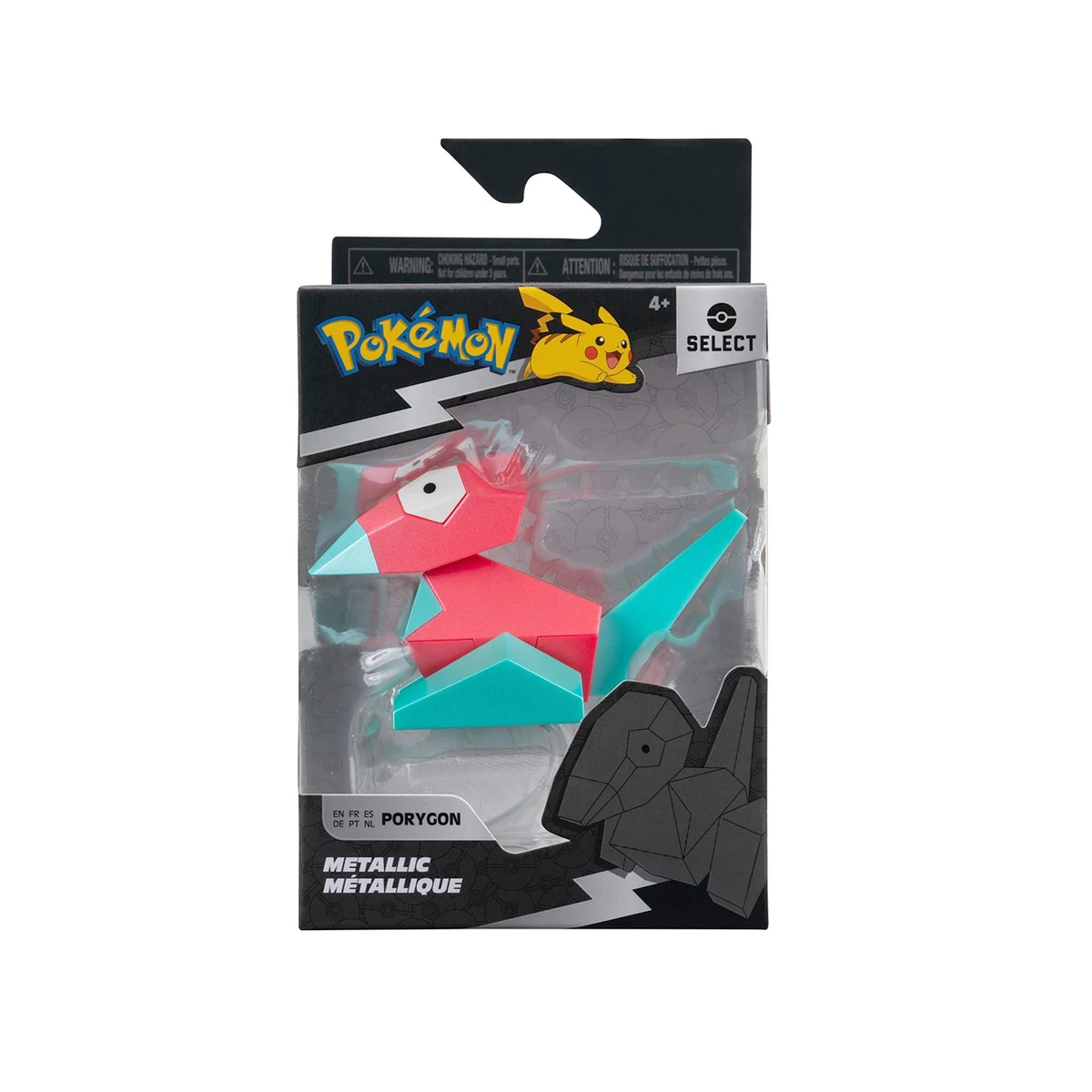 3" Select Metallic Figure: Wave 3 - Porygon | Jazwares Pokemon Figure ...