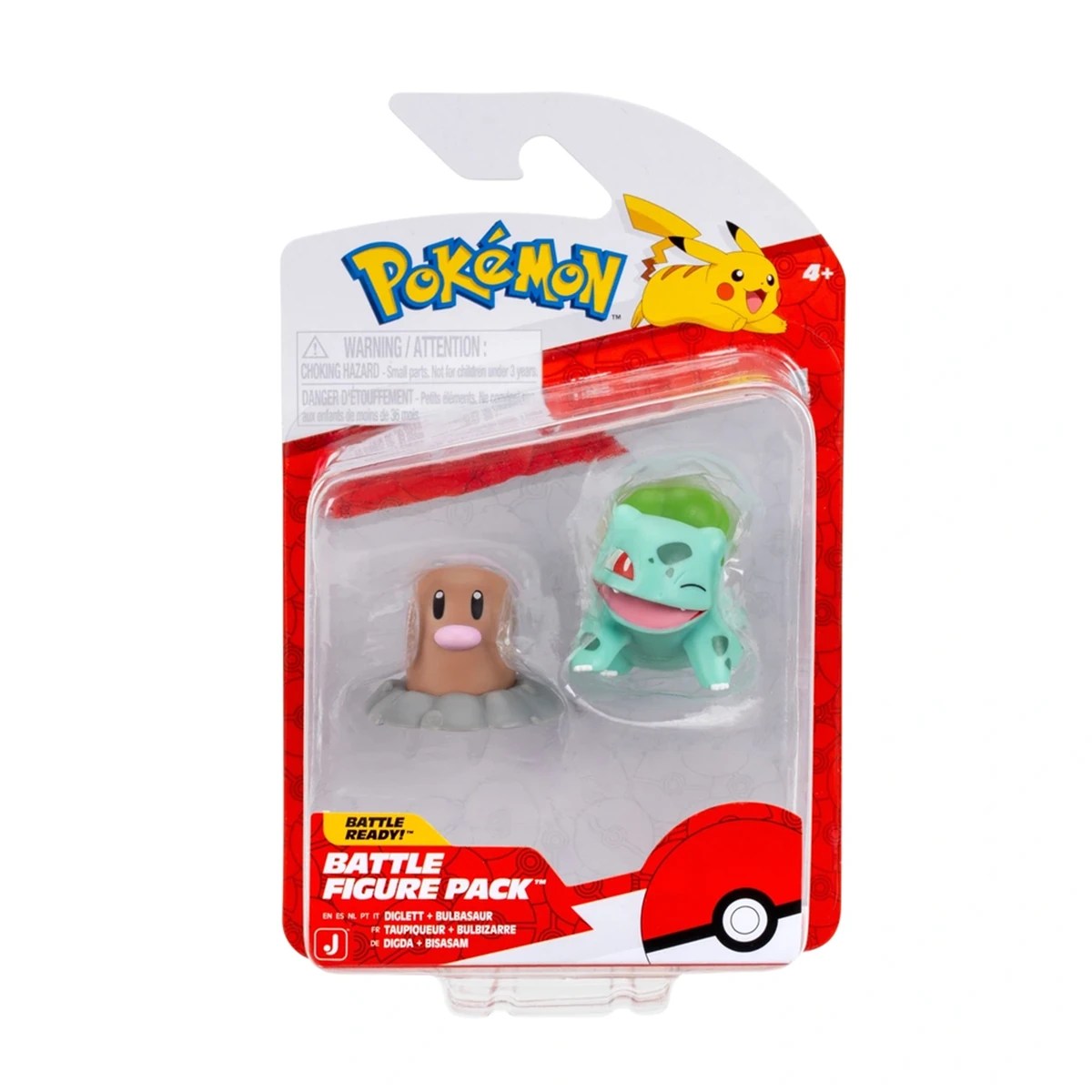 2" & 3" Battle Figure Pack: Wave 22 - Diglett & Bulbasaur | Jazwares ...