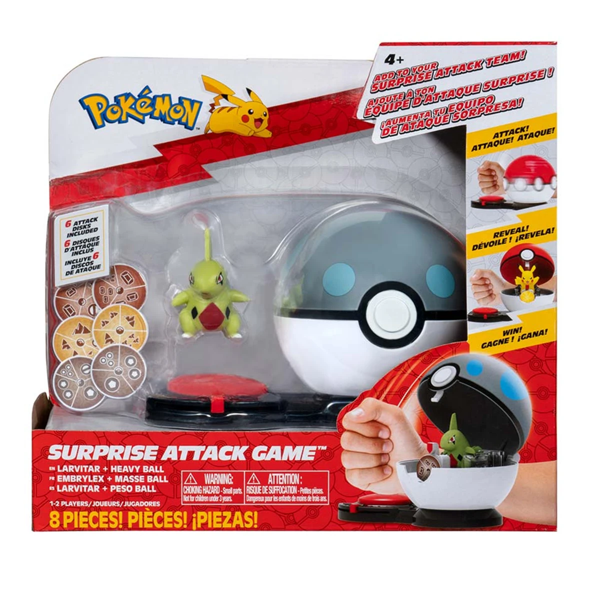 Surprise Attack Game Single: Wave 4 - Larvitar | Jazwares Pokemon ...