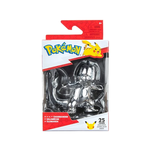 3" 25th Anniversary Silver Figure: Wave 1 - Charmander | Jazwares ...