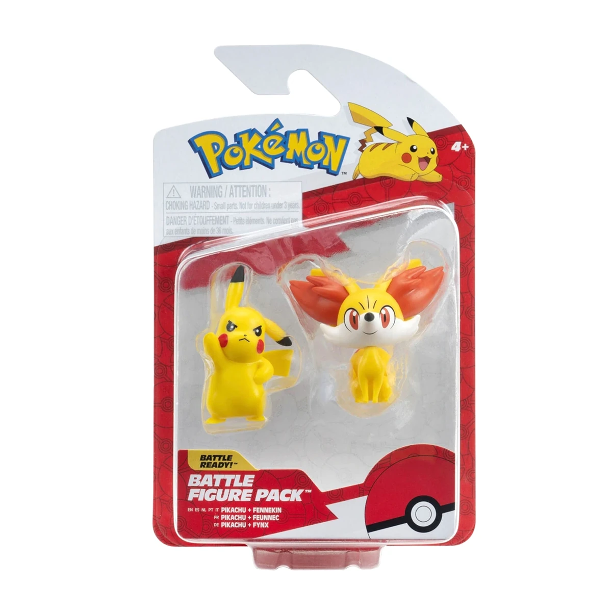 2" First Partner Kalos Battle Figure Pack: Wave 1 - Pikachu & Fennekin ...