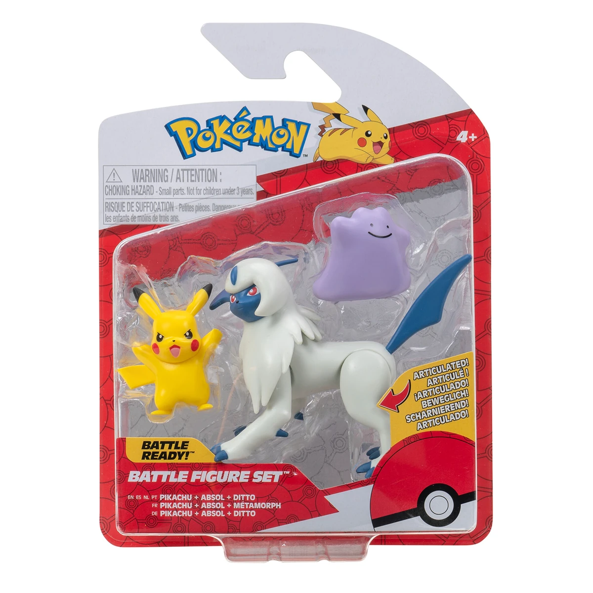 2" & 3" Battle Figure Set: Wave 15 - Pikachu, Ditto & Absol | Jazwares ...