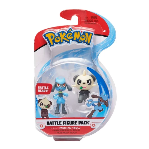 2" & 3" Battle Figure Pack: Wave 7 - Pancham & Riolu | Jazwares Pokemon ...