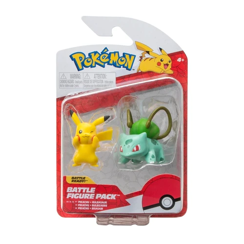 2" First Partner Kanto Battle Figure Pack: Wave 5 - Pikachu & Bulbasaur ...