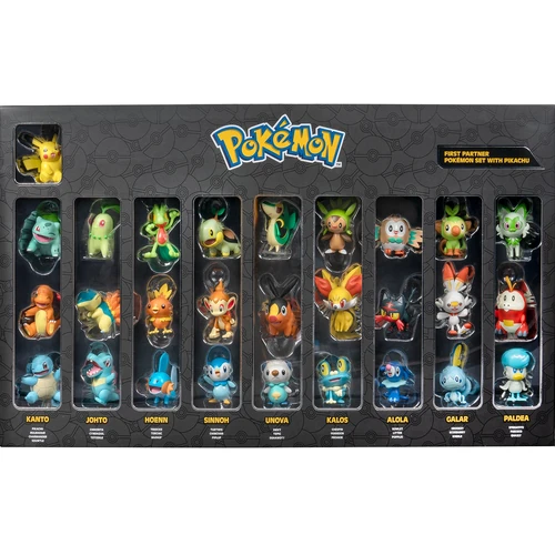 Battle Figure Multi-Pack: First Partner Pokémon Set with Pikachu ...