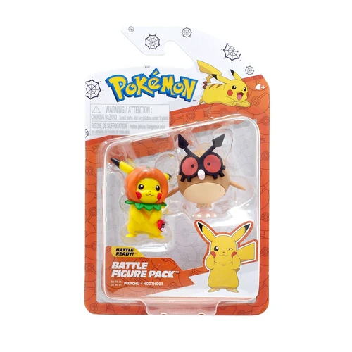2" Holiday Battle Figure Pack: Wave 8 - Pikachu & Hoothoot | Jazwares ...