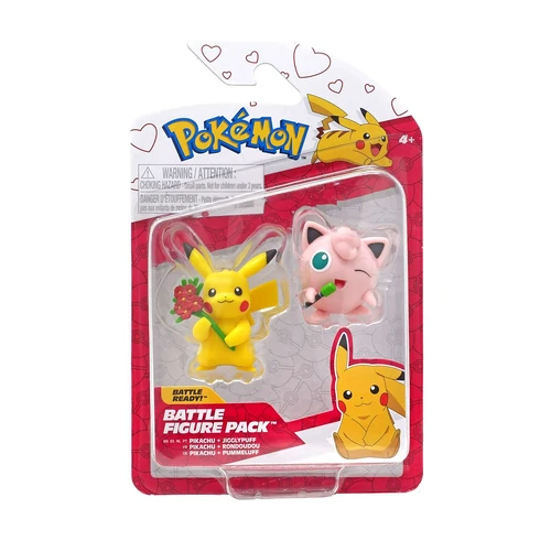 2" Holiday Battle Figure Pack: Wave 6 - Pikachu & Jigglypuff | Jazwares ...