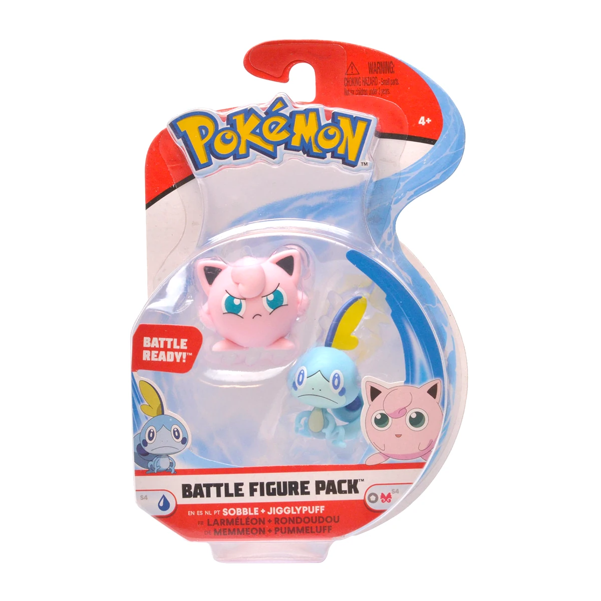 2" & 3" Battle Figure Pack: Wave 5 - Sobble & Jigglypuff | Jazwares ...