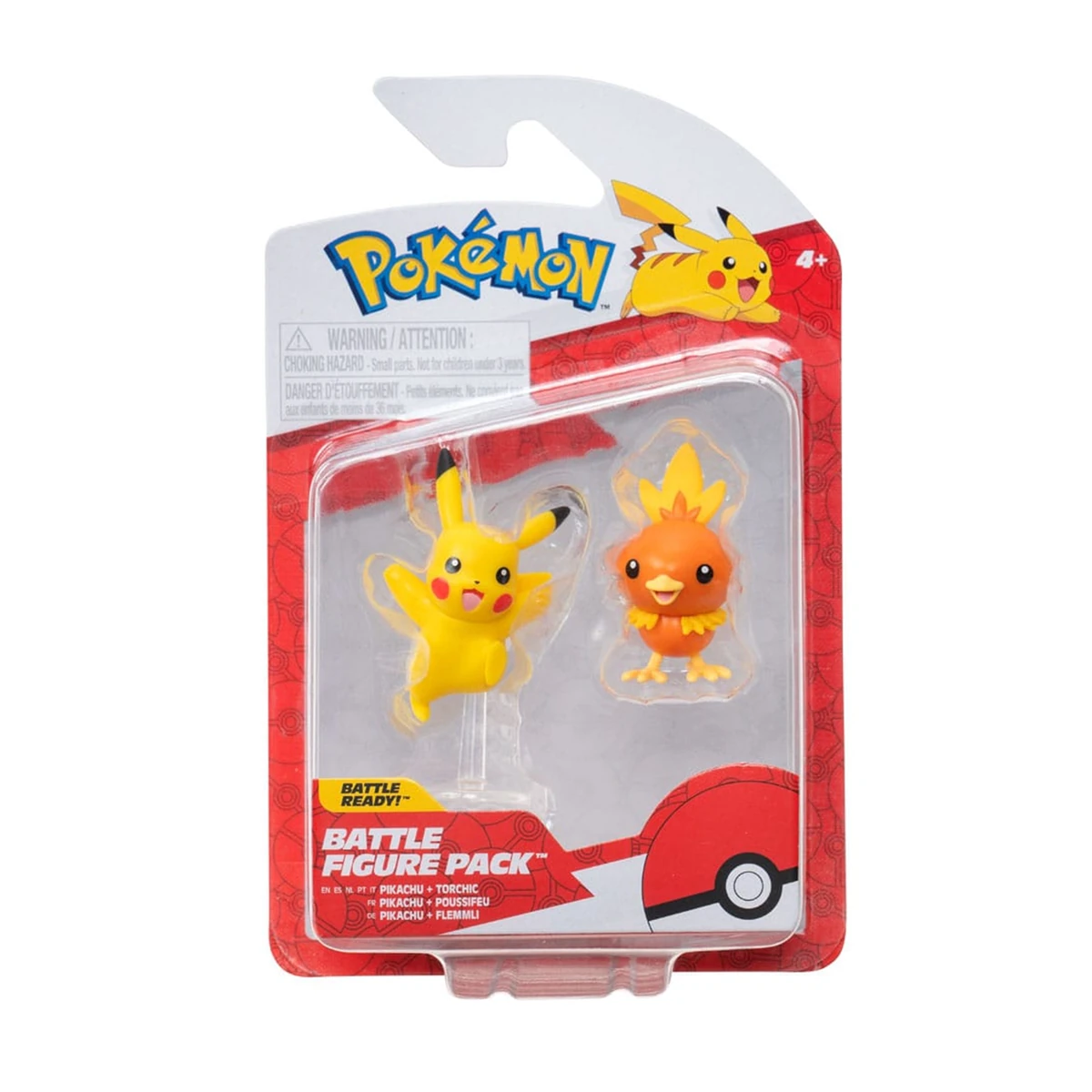 2" First Partner Hoenn Battle Figure Pack: Wave 1 - Pikachu & Torchic ...