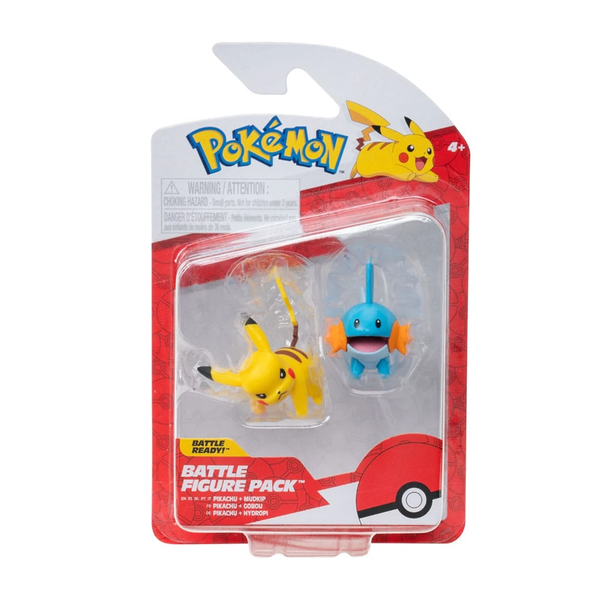 2" First Partner Hoenn Battle Figure Pack: Wave 1 - Pikachu & Mudkip ...