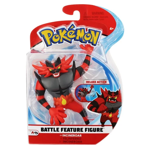 4.5" Battle Feature Figure: Wave 2 - Incineroar | Jazwares Pokemon ...