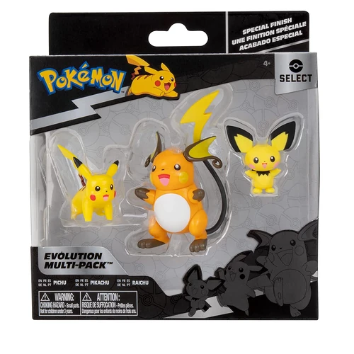 Select Evolution Multi-Pack: Pichu Evolution Line | Jazwares Pokemon ...