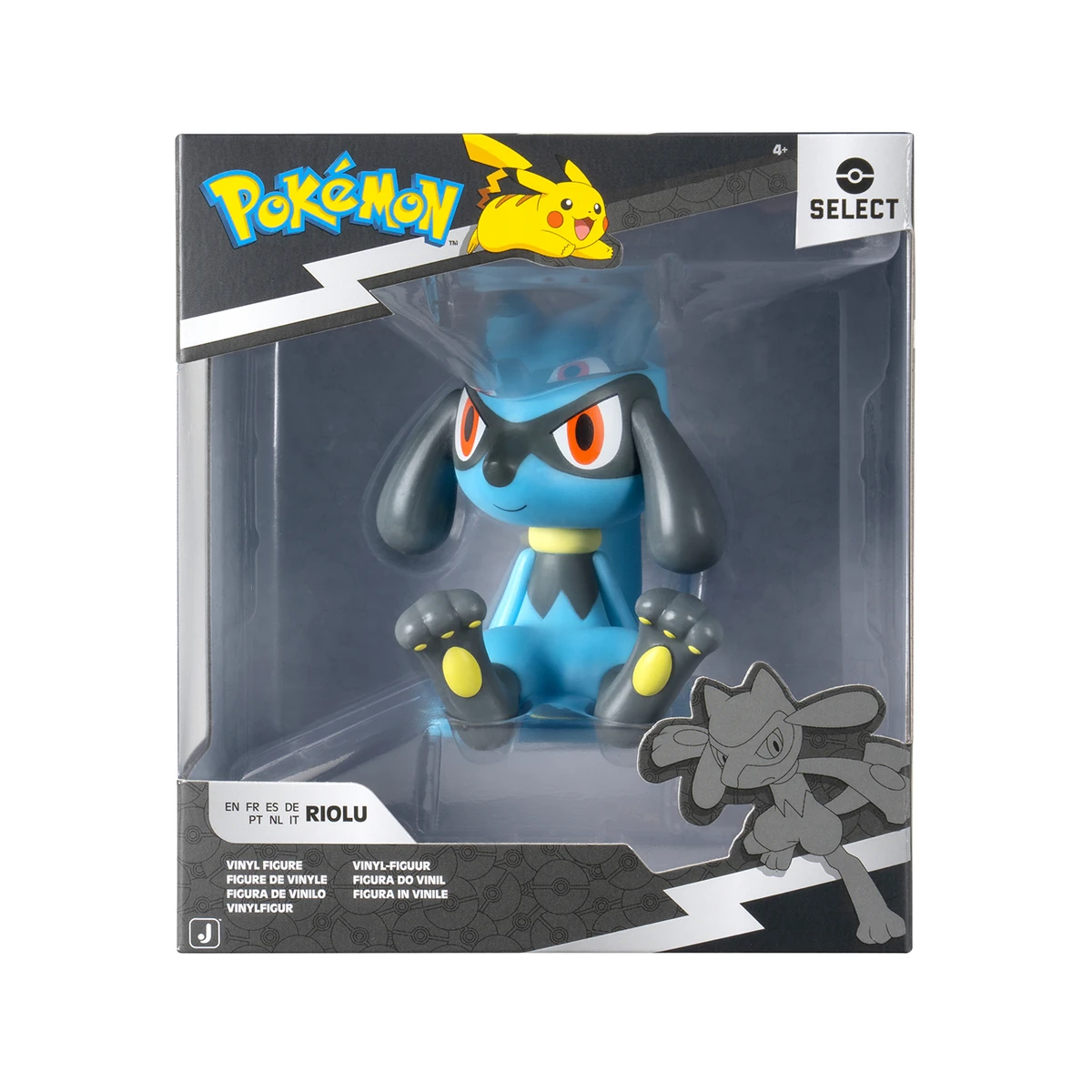 4" Select Vinyl Figure: US Wave 4 - Riolu | Jazwares Pokemon Figure ...