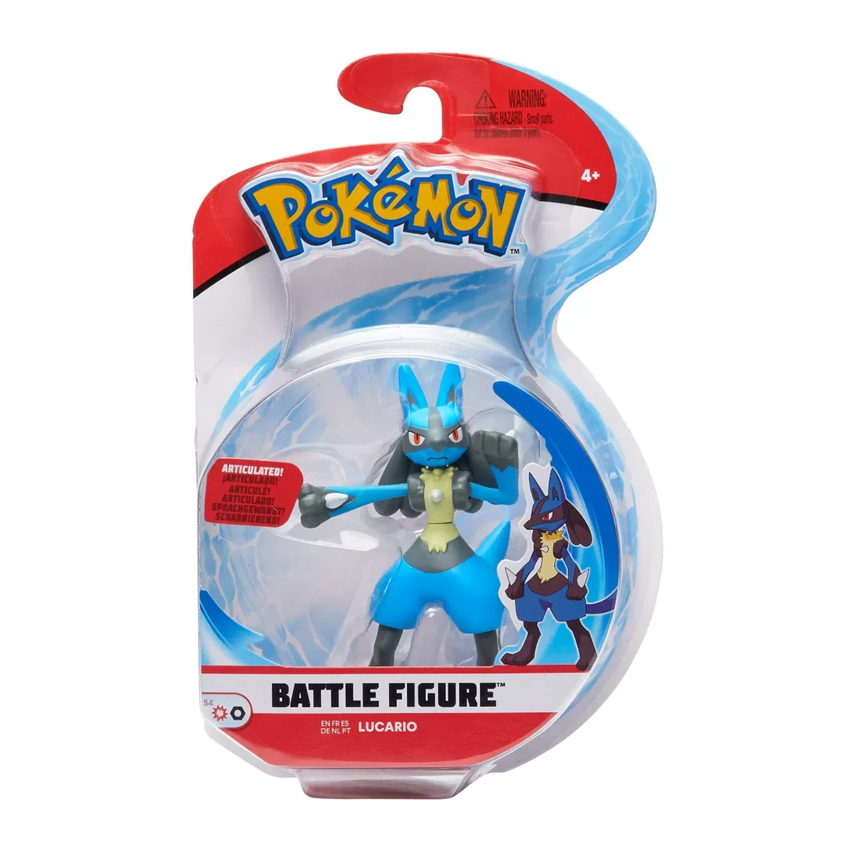 2" & 3" Battle Figure Pack: Wave 7 - Lucario | Jazwares Pokemon Figure ...