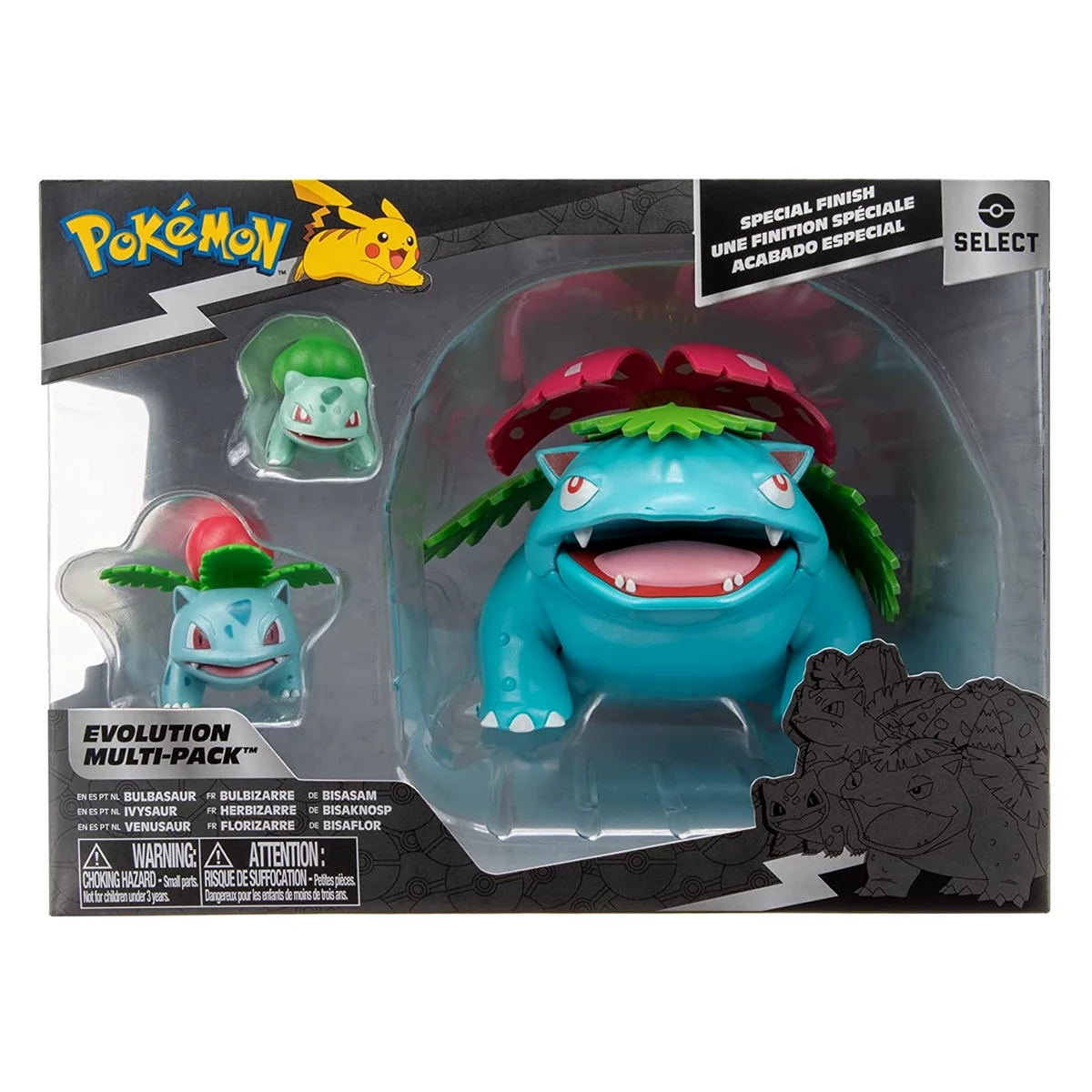 Select Evolution Multi-Pack: Bulbasaur Evolution Line | Jazwares ...