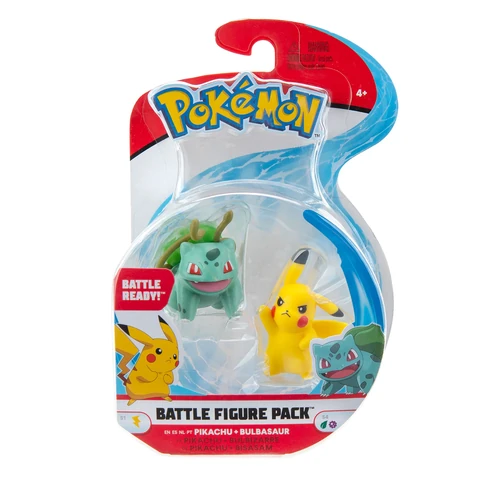 2" First Partner Kanto Battle Figure Pack: Wave 4 - Pikachu & Bulbasaur ...