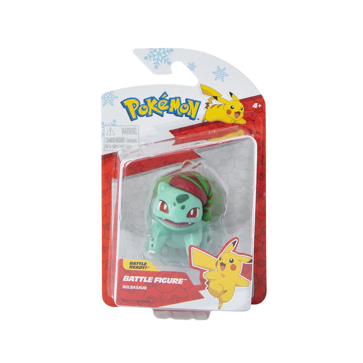 2" Holiday Battle Figure: Wave 1 - Bulbasaur | Jazwares Pokemon Figure ...